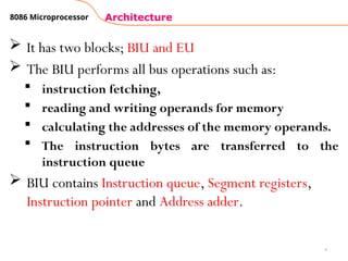 Chapter 2 and 3 8086,8088 architecture and HW specification.pptx