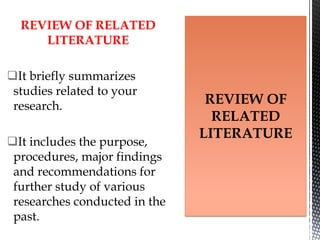 Review of Related Literature with references | PDF