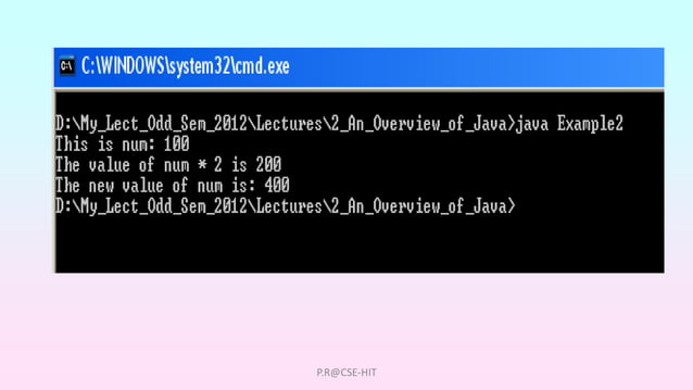 An Overview Of Java | Object Oriented Programming | PDF