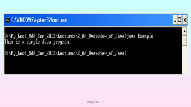 An Overview Of Java | Object Oriented Programming | PDF
