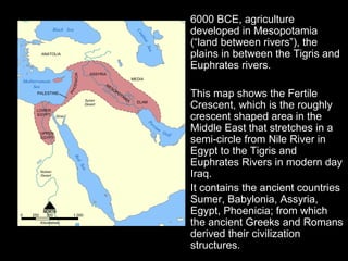 Fertile Crescent Map Modern Countries