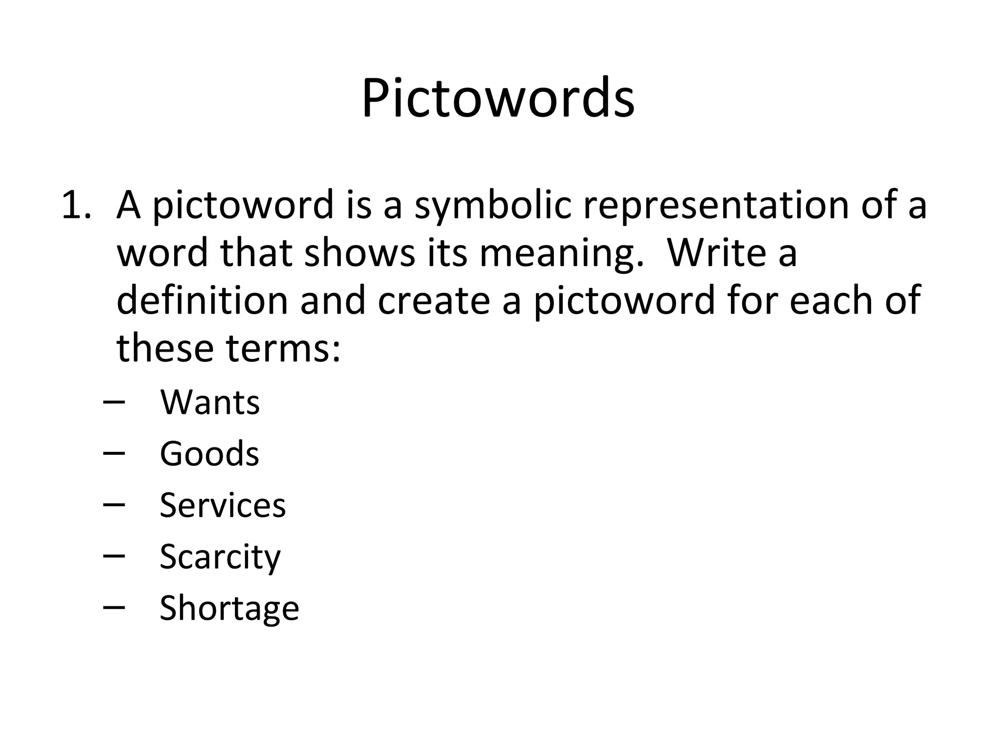 Economics Chapter 2 Assignments | PPT