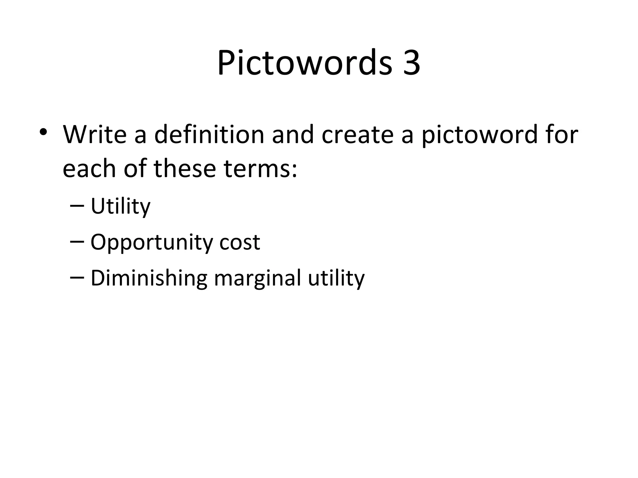 Economics Chapter 2 Assignments | PPT