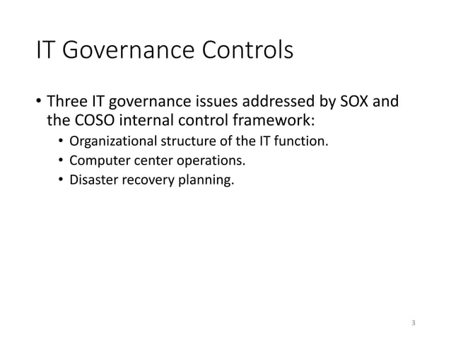 Chapter 2 auditing it governance controls | PPTX
