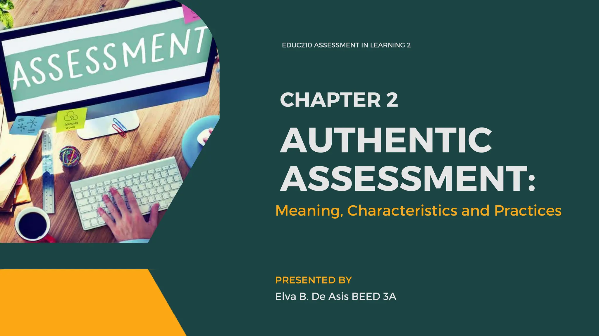 Chapter 2 Authentic Assessment Meaning, Characteristics and Practices ...