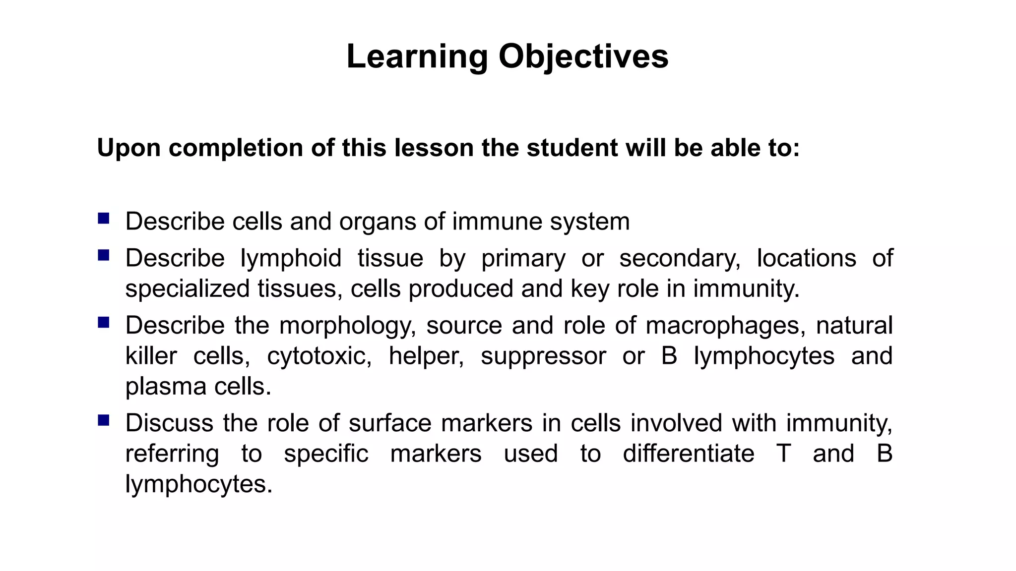 Chapter 2 Basic Immunology ( Cells & Organs) | PPT