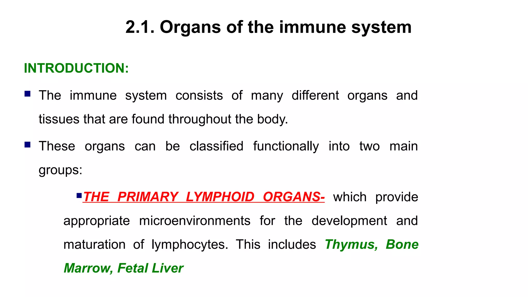 Chapter 2 Basic Immunology ( Cells & Organs) | PPT
