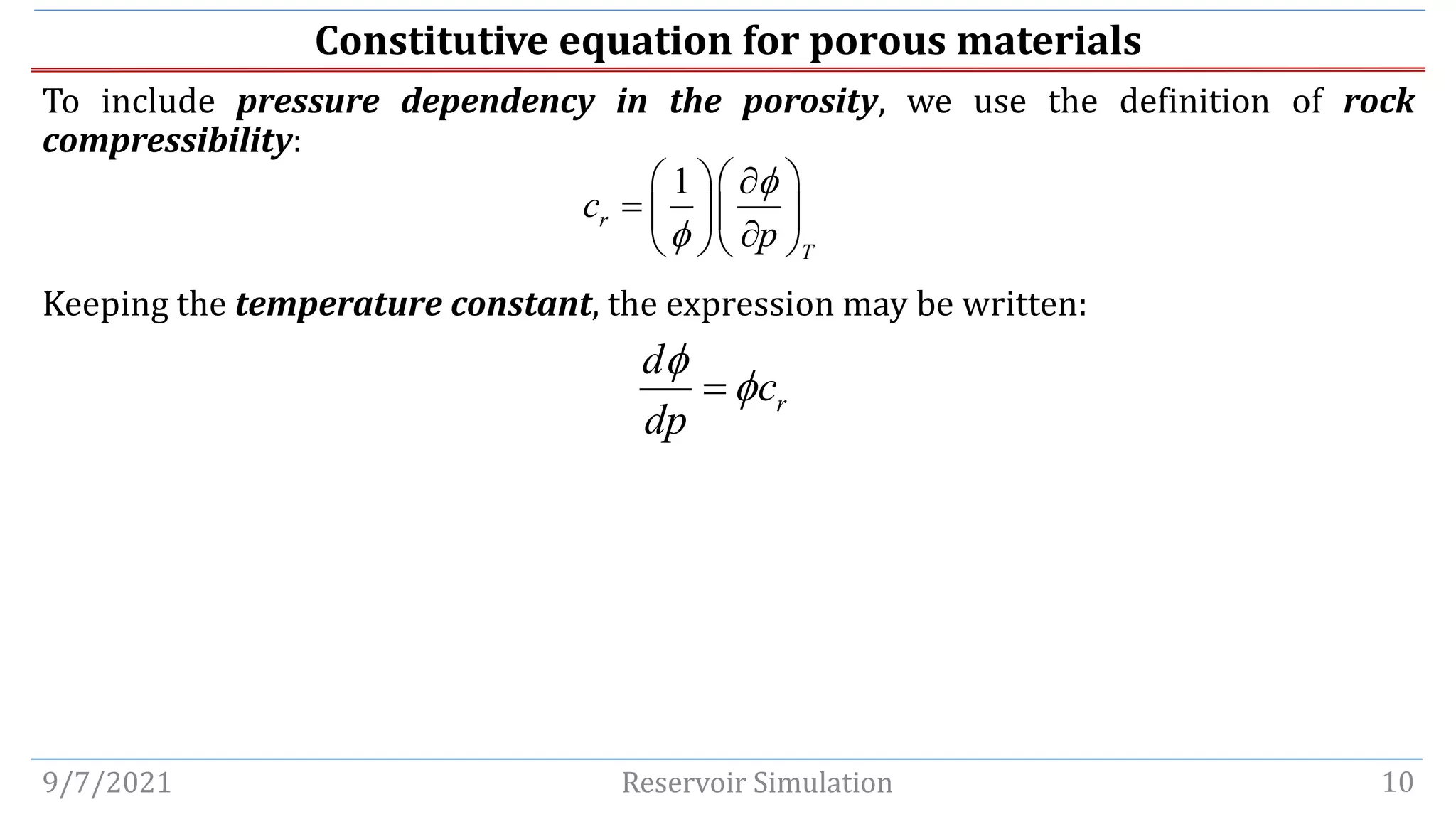 Chapter 2 basic single phase-flow equation | PDF