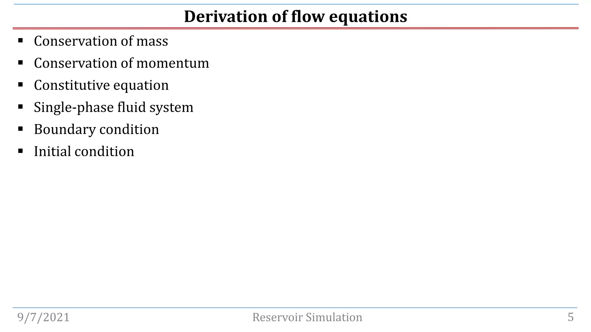 Chapter 2 basic single phase-flow equation | PDF