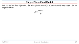 Chapter 2 basic single phase-flow equation | PDF