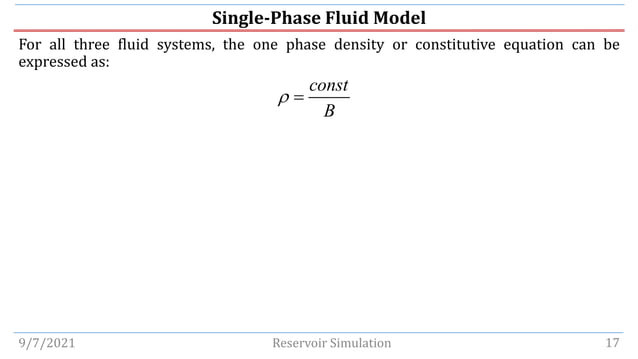 Chapter 2 basic single phase-flow equation | PDF