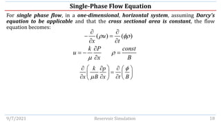 Chapter 2 basic single phase-flow equation | PDF