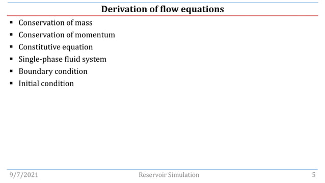 Chapter 2 basic single phase-flow equation | PDF