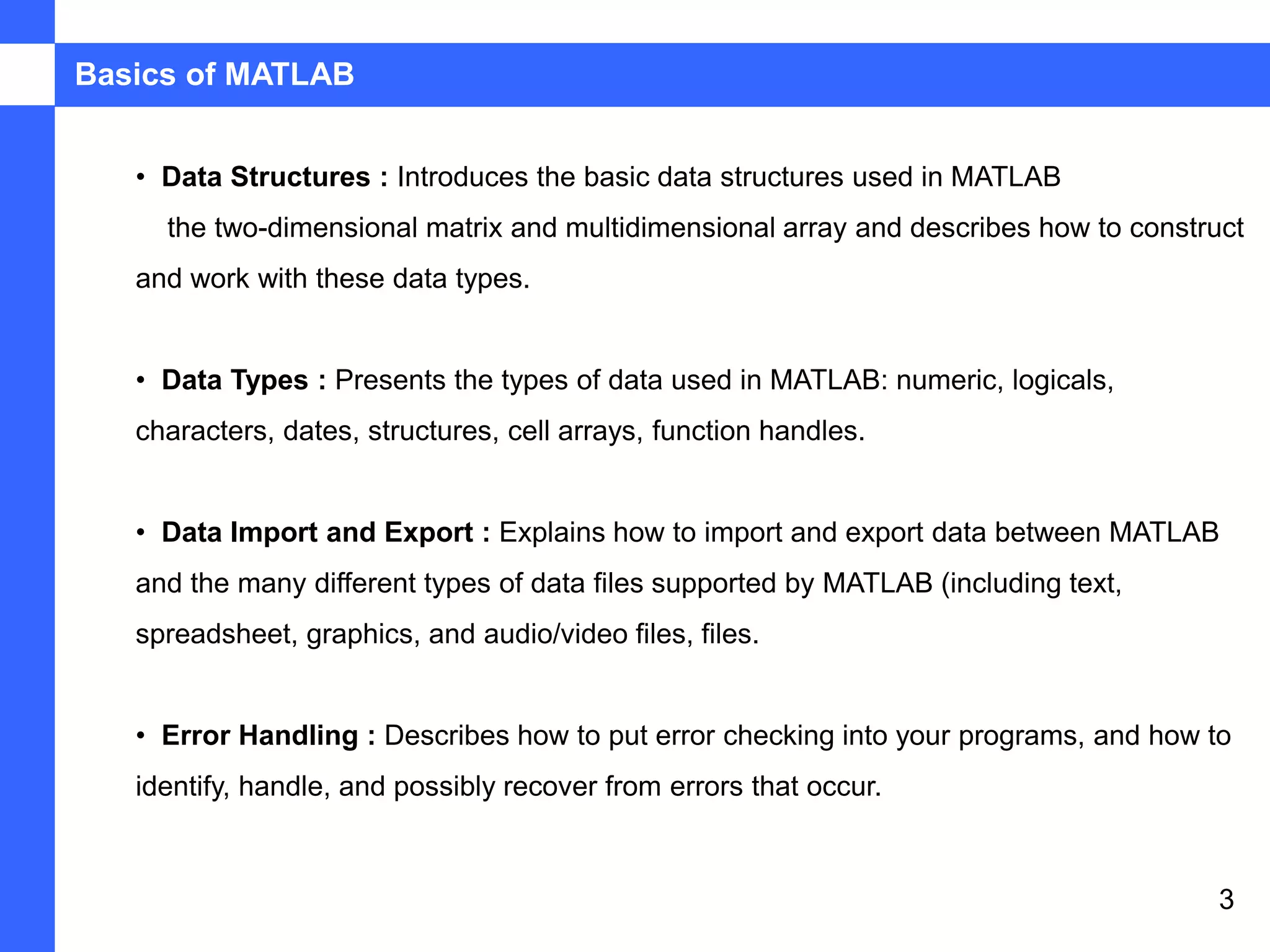 Chapter 2 Basics of MATLAB | PPT Chapter 2 Basics of MATLAB | PPT