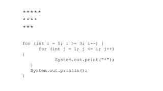 Nested For Loops and Class Constants in Java | PPTX
