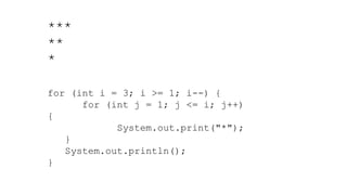 Nested For Loops and Class Constants in Java | PPTX
