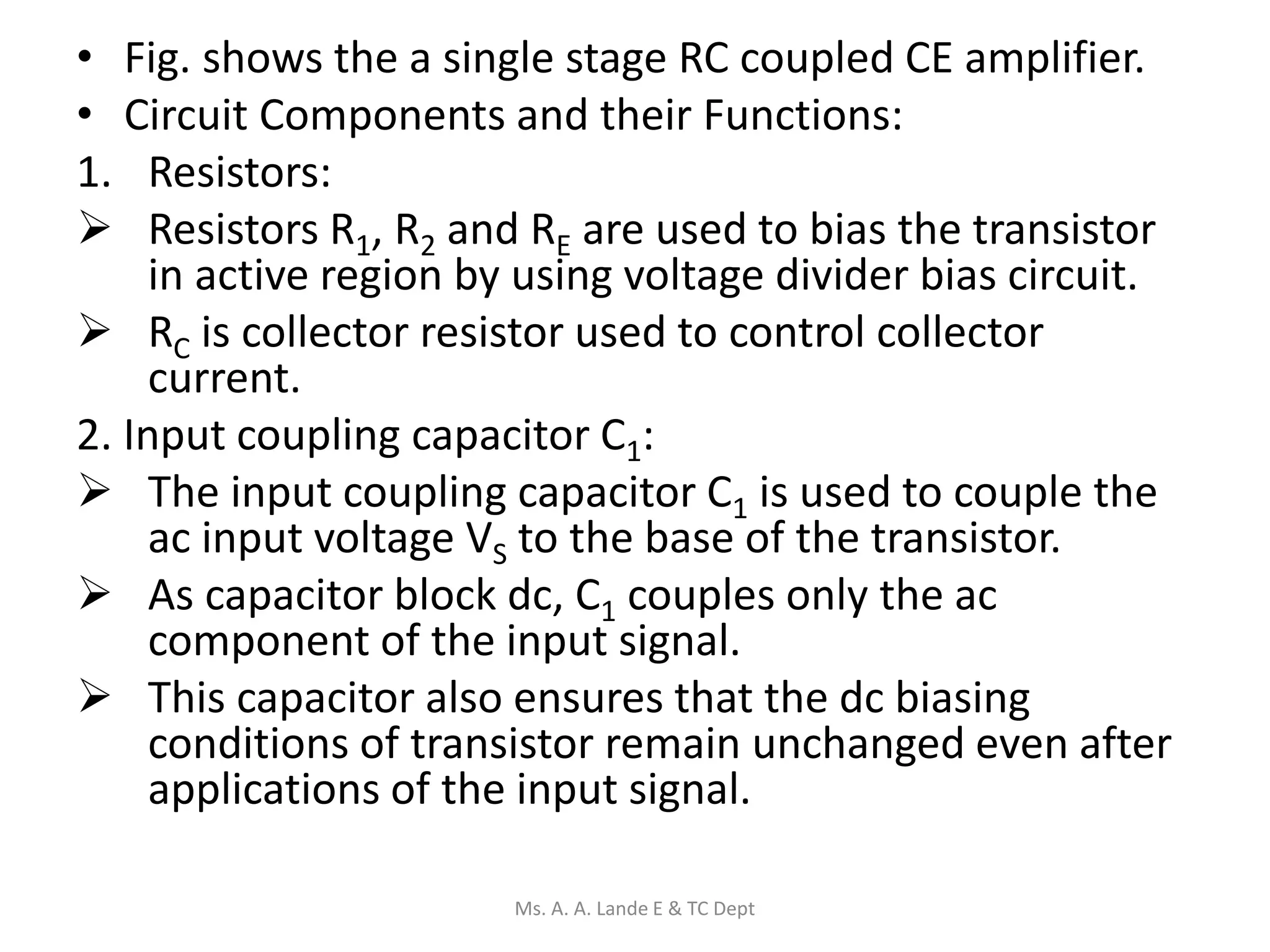 Transistor cb cc ce power point transistor | PPTX | Digital Audio ...