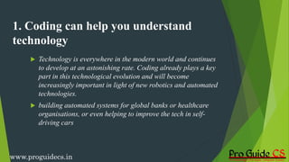 Chapter 2 Benefits of Learning to Code | PPT