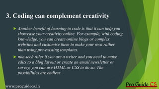 Chapter 2 Benefits of Learning to Code | PPT