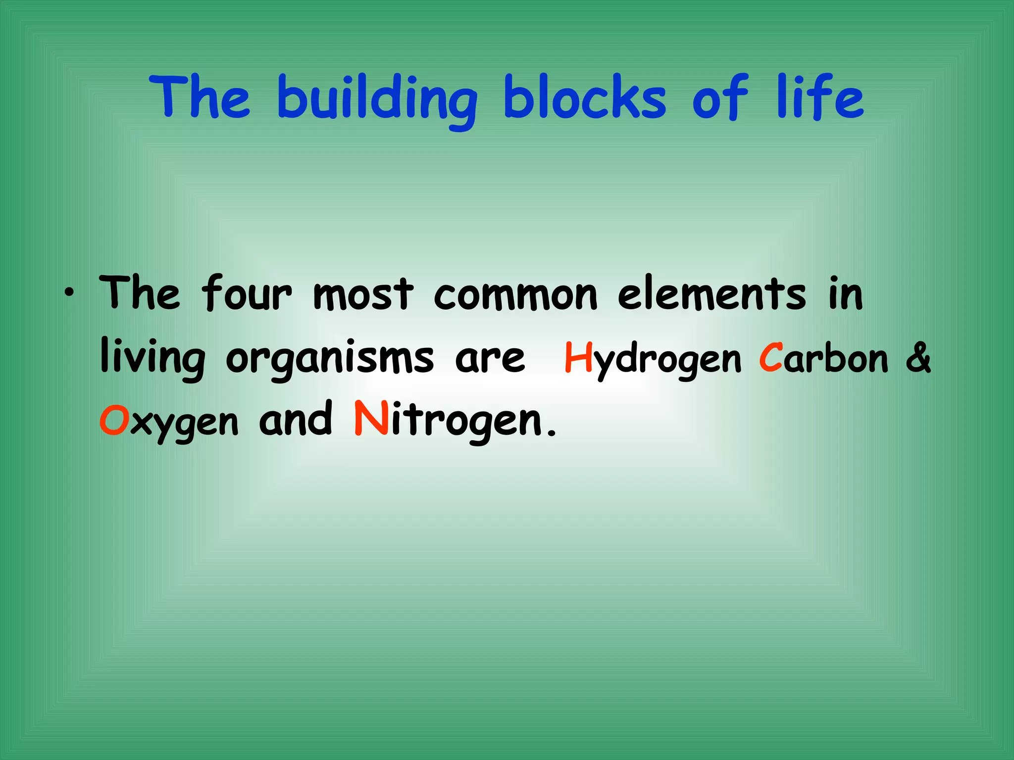 Chapter2 Biology Molecules | PPT
