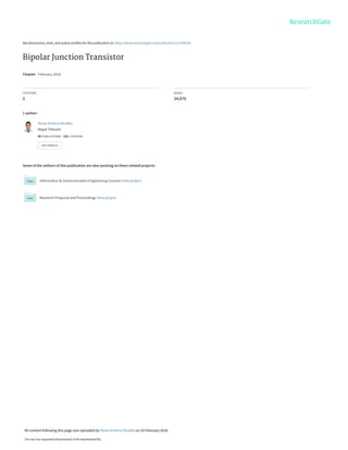 Chapter2bipolarjunctiontransistor 1 Pdf