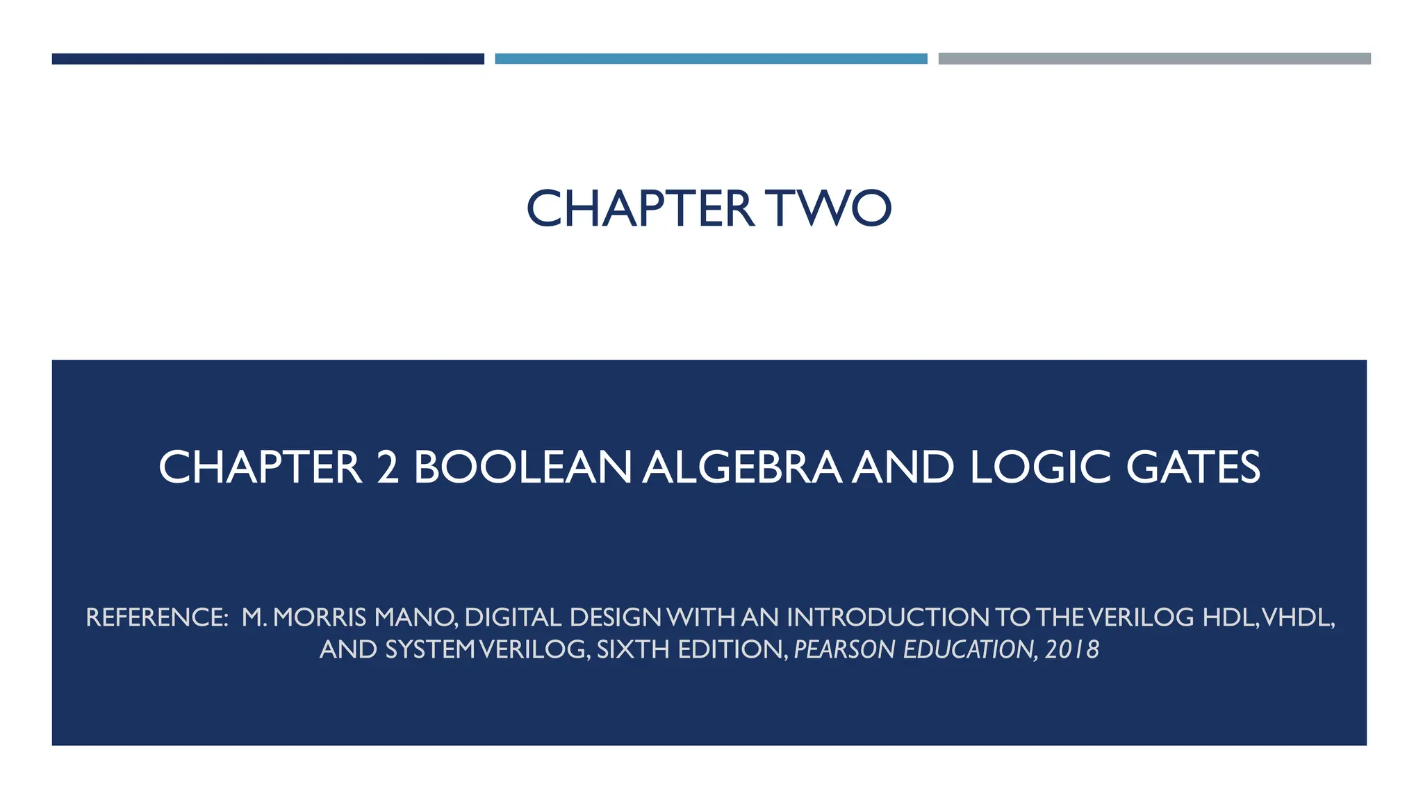 Chapter 2 Boolean Algebra digital system design pdf | PDF