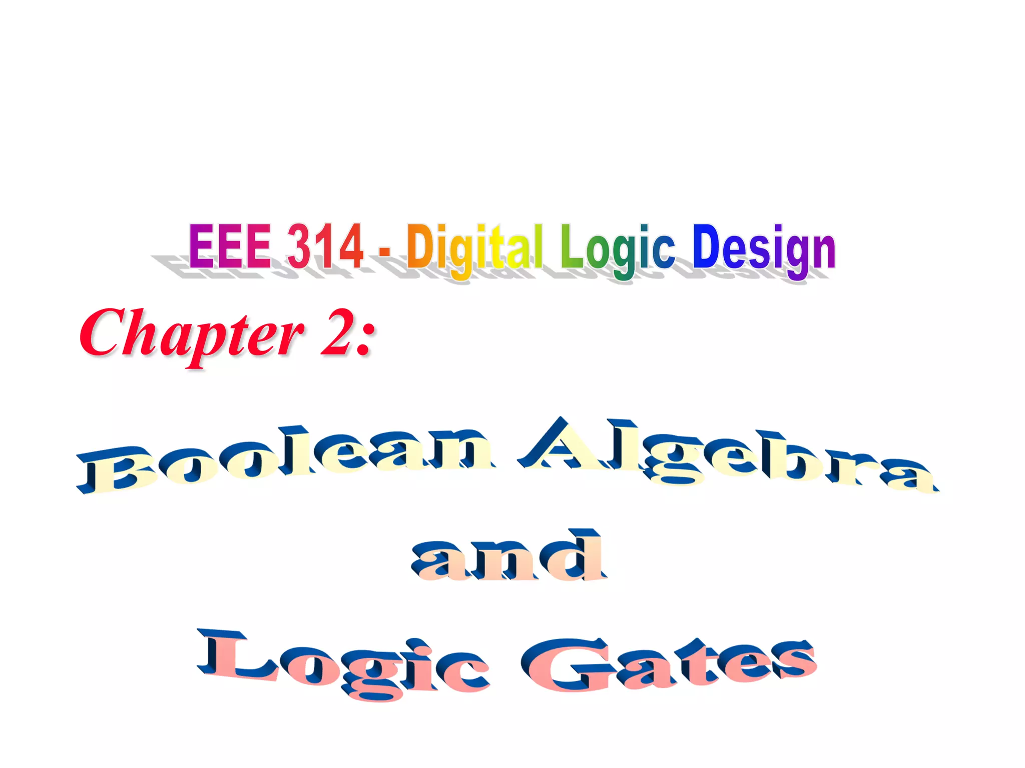 digital logic design Chapter 2 boolean_algebra_&_logic_gates | PDF