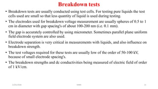 Chapter 2 breakdown in liquids | PPTX