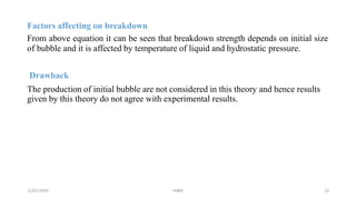 Chapter 2 breakdown in liquids | PPTX