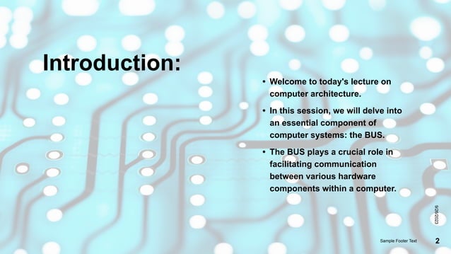 Computer Architecture Chapter 2 BUS | PDF
