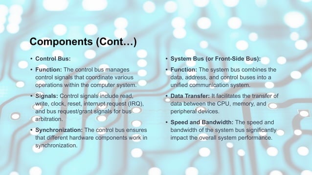 Computer Architecture Chapter 2 BUS | PDF
