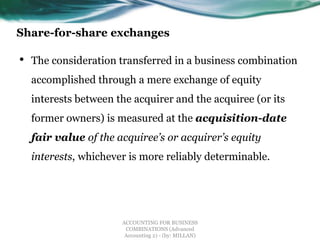 CHAPTER 2 BUSINESS COMBINATIONS - PART 2.pptx | Free Download