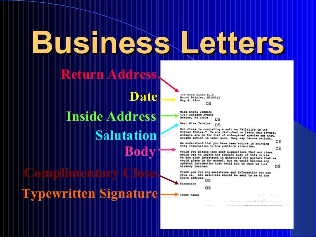 Chapter 2 business letters