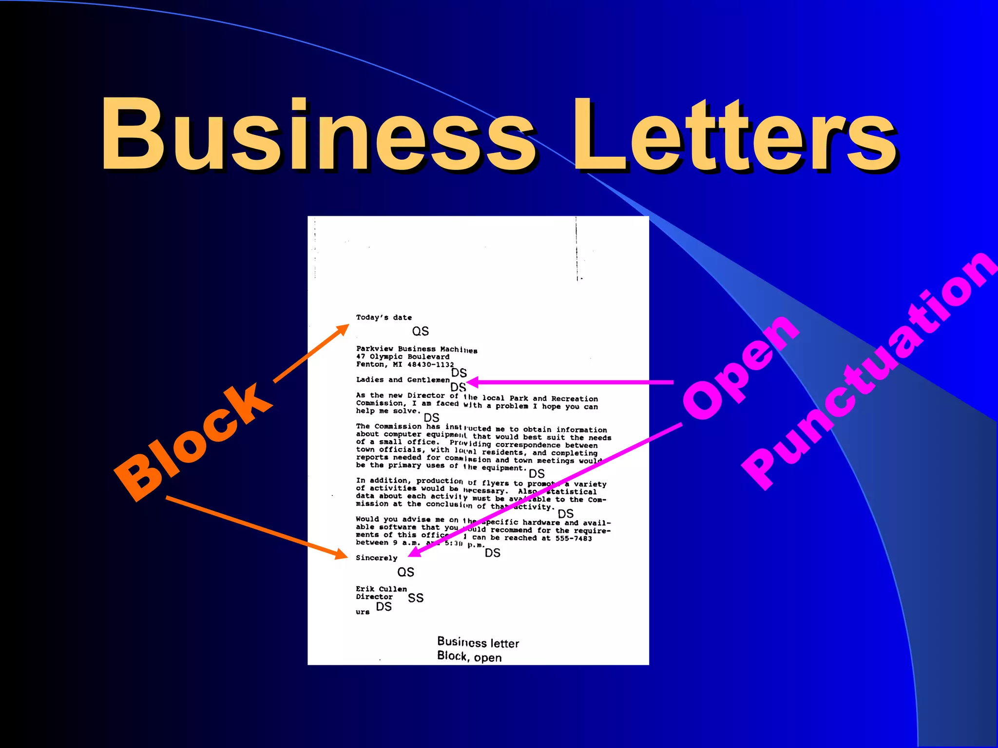 Chapter 2 business letters | PPT