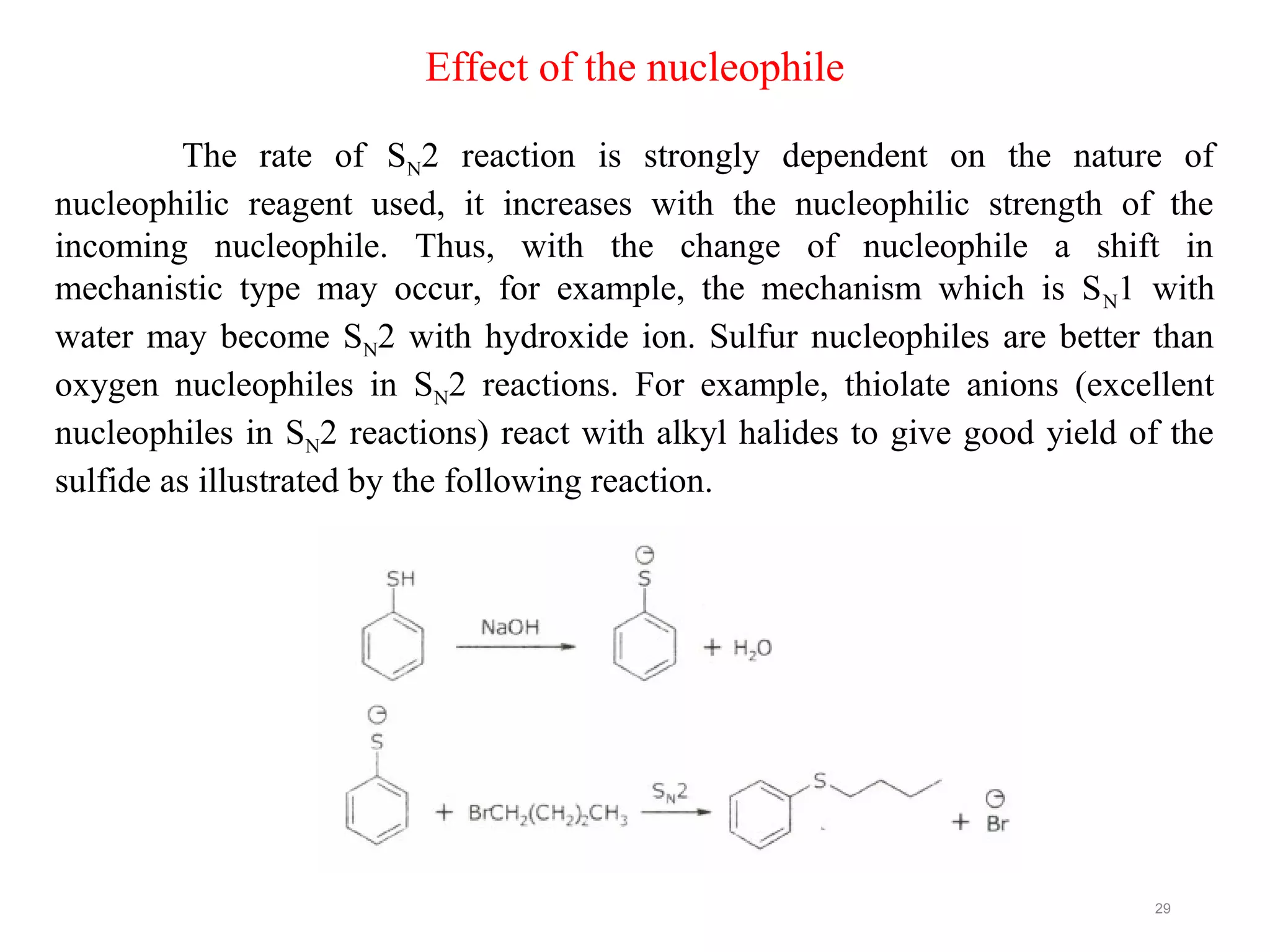 Nucleophilic substitution reactions | PPT