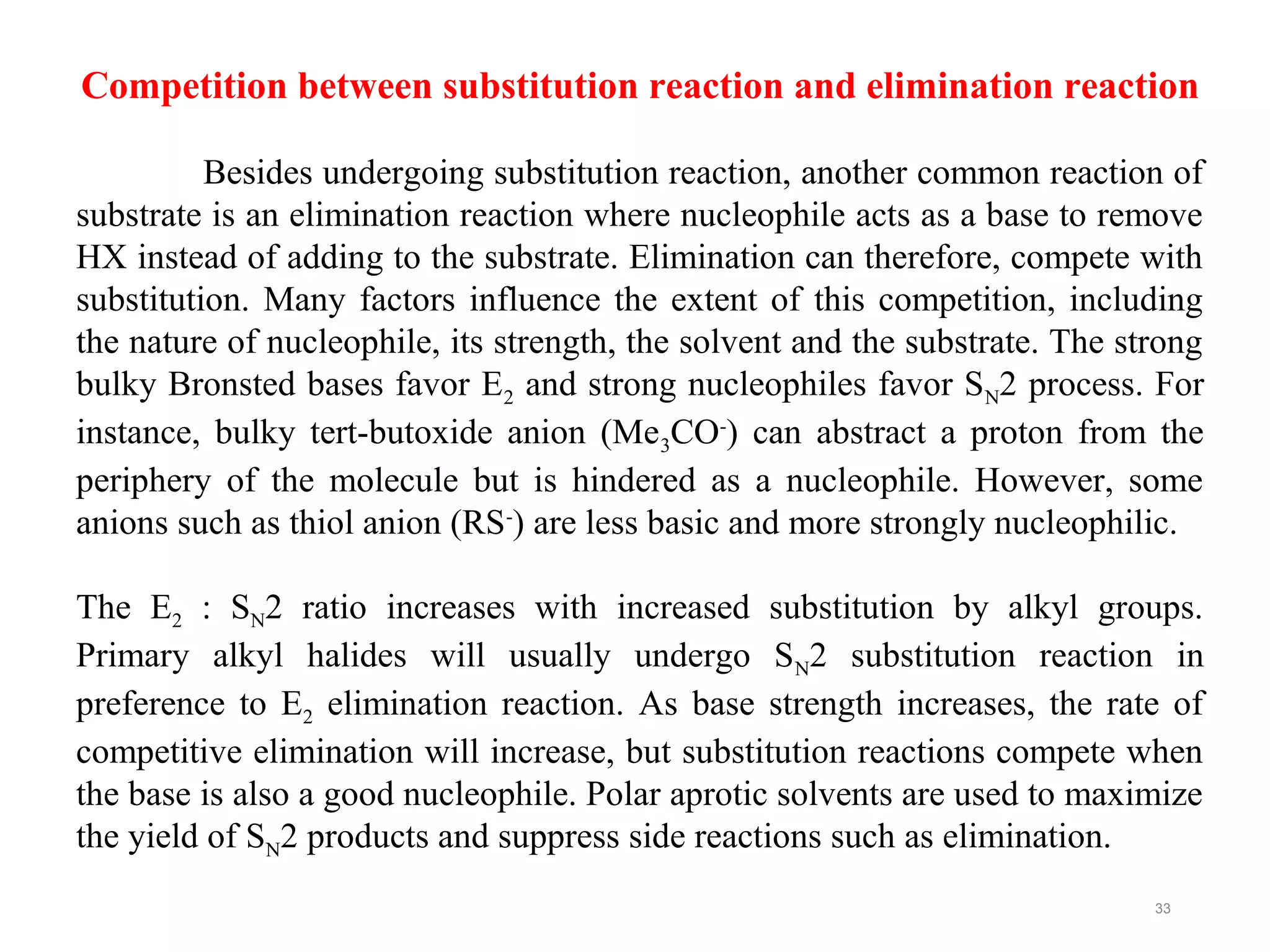 Nucleophilic substitution reactions | PPT