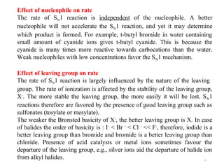 Nucleophilic substitution reactions | PPT