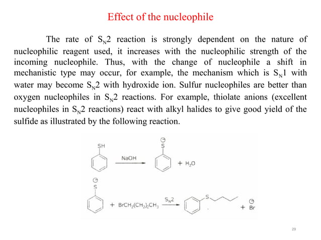 Nucleophilic substitution reactions | PPT
