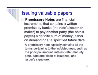 Chapter2_Capital raising activities of commercial bank | PPT