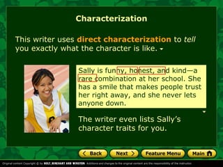 Chapter 2 characterization powernotes | PPT