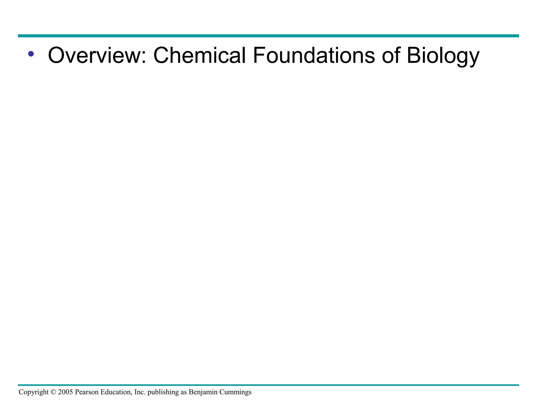 Chapter2 chemical context of life | PPT
