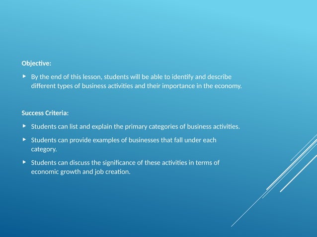 Chapter 2 Classification of Business IGCSE | PPTX Chapter 2 Classification of Business IGCSE | PPTX