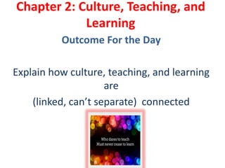 Chapter 2 class notes | PPTX