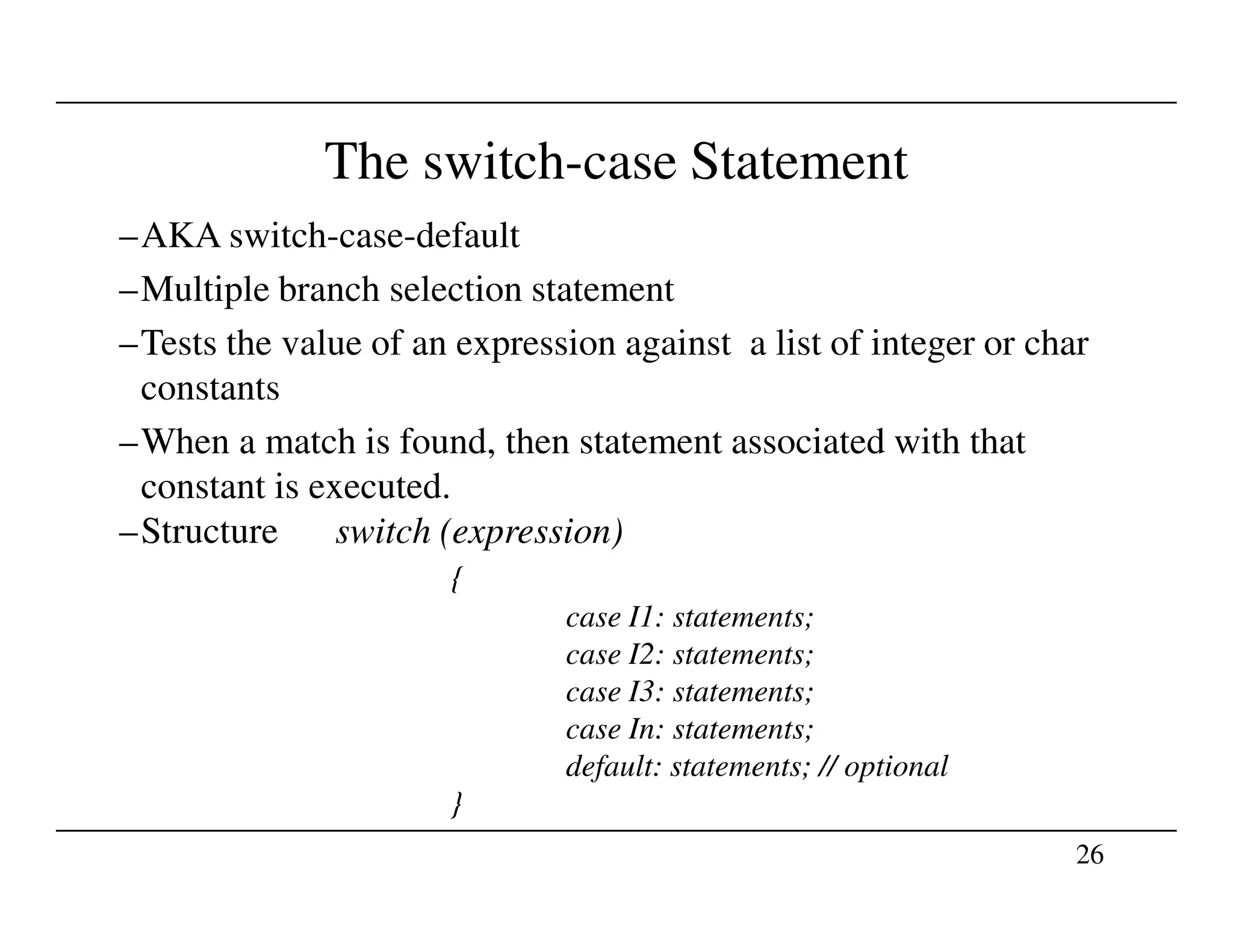 control statement | PPT