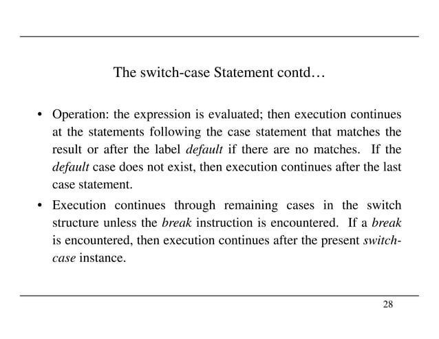 control statement | PPT