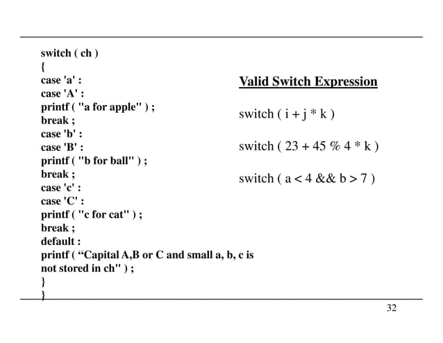 control statement | PPT