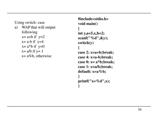 control statement | PPT