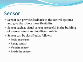 Chapter 2 Comp & classification of robot automation | PPT