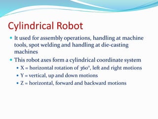 Chapter 2 Comp & classification of robot automation | PPTX