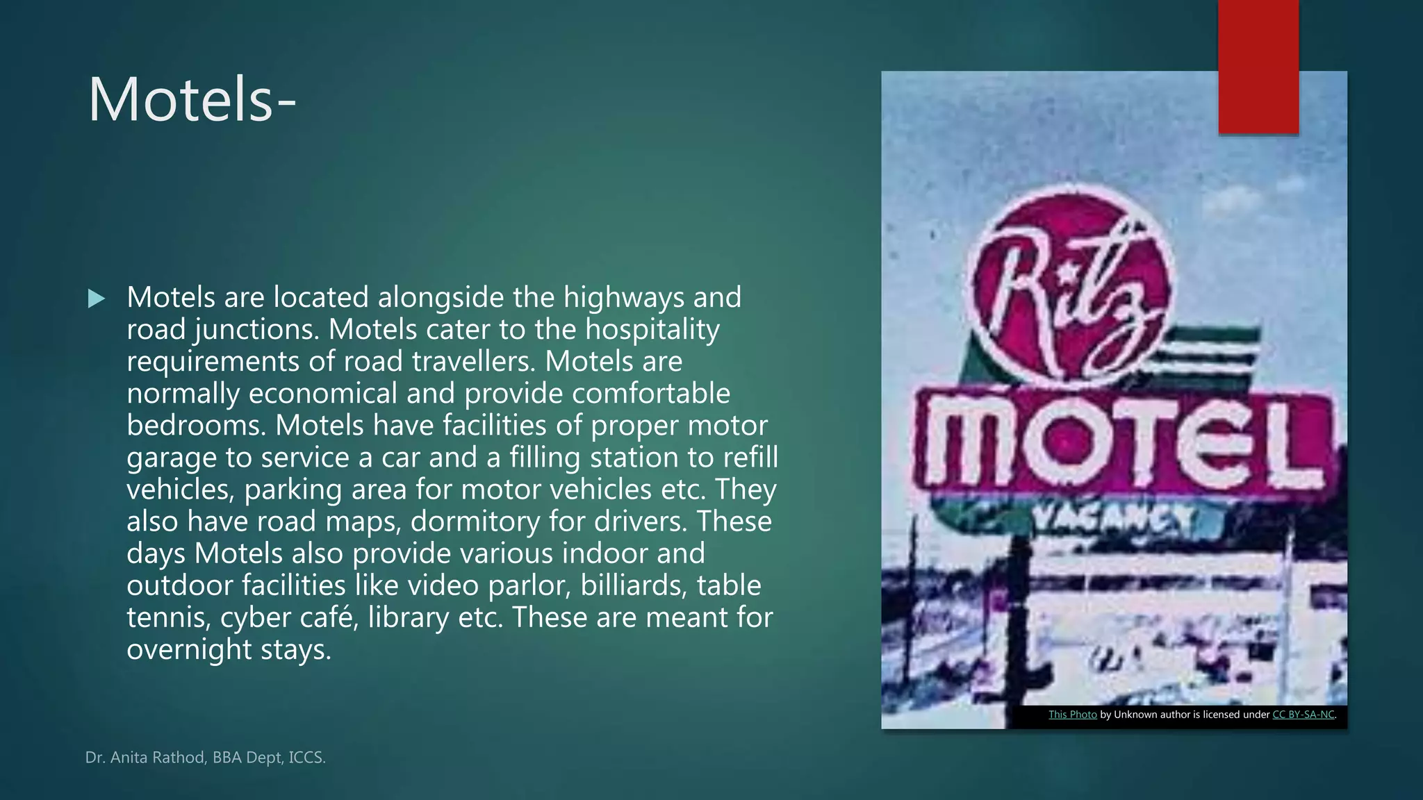 Components of Hotel Industry | PPTX